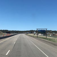 Wyoming / Nebraska State Line - Border Crossing in Pine Bluffs