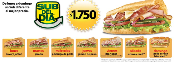 Subway - Sandwich Place in Santiago