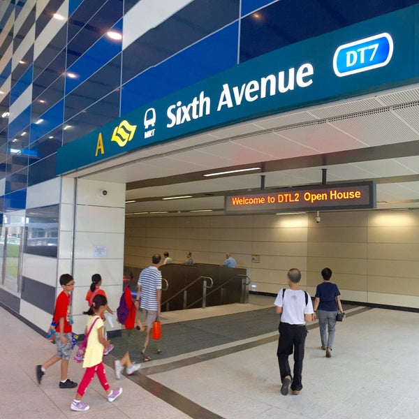 Sixth Avenue MRT Station (DT7) - Metro Station in Bukit Timah
