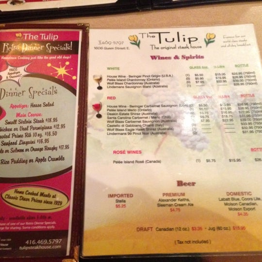 The Tulip Steakhouse - 31 tips