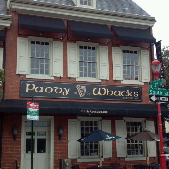 Paddy Whacks Irish Sports Pub - Center City East - 150 South St