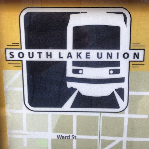 South Lake Union Streetcar - Tram Station in Seattle