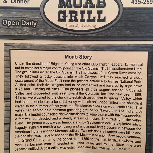 The Moab Grill - Diner in Moab