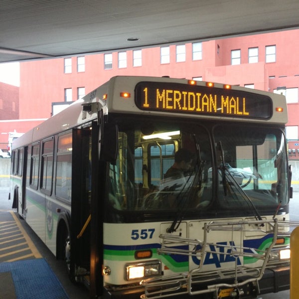 CATA Transportation Center - Bus Line in Downtown Lansing