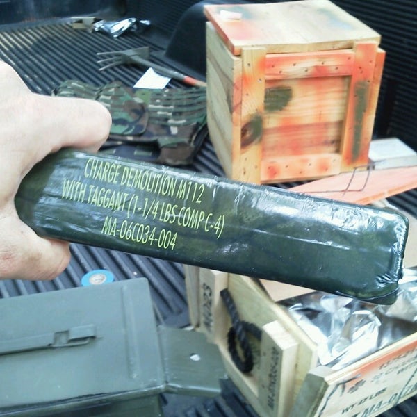 Photos at Artillery Impact Area - Military Base