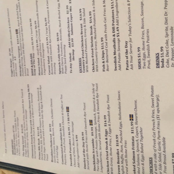 The Swedish Crown Restaurant - 121 N Main St